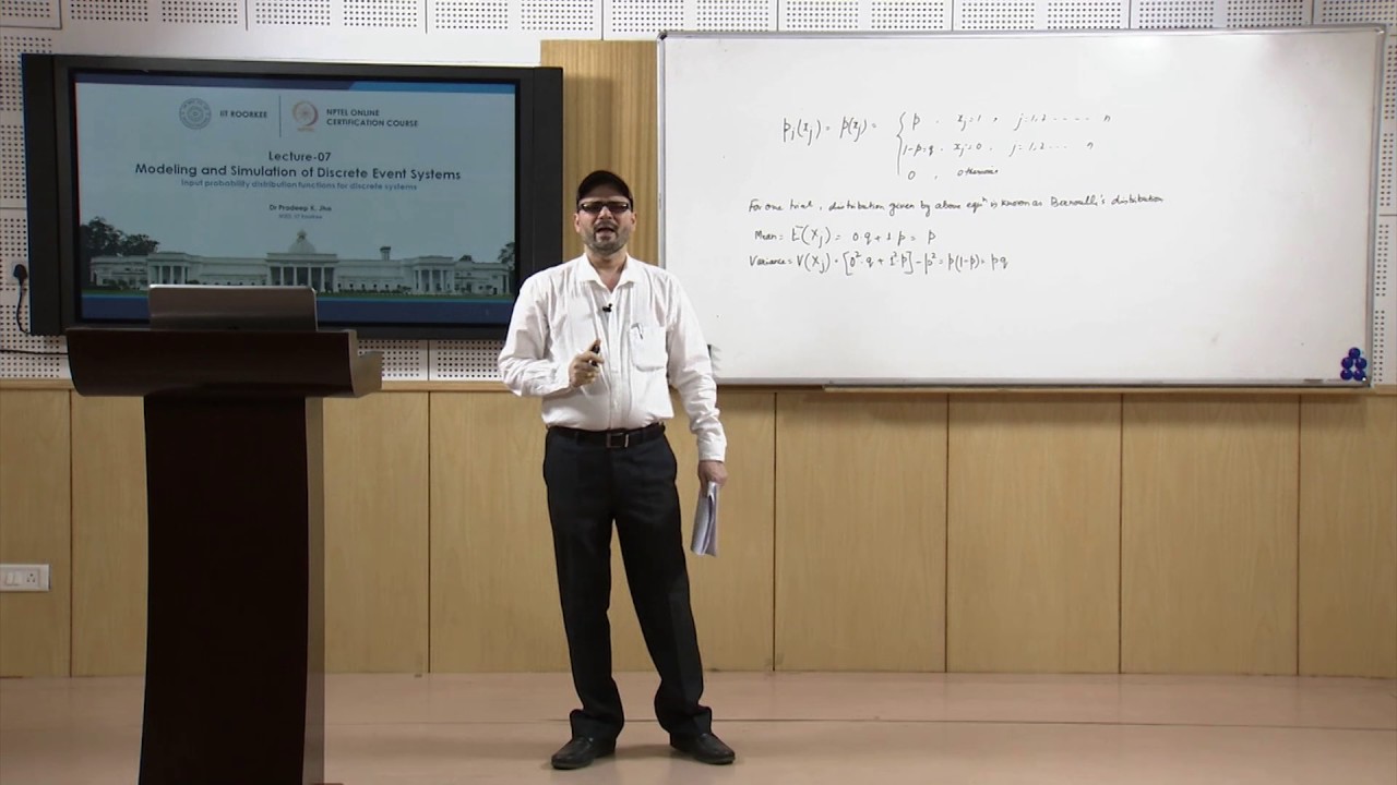 Lecture 07 - Input probability distribution functions for discrete systems