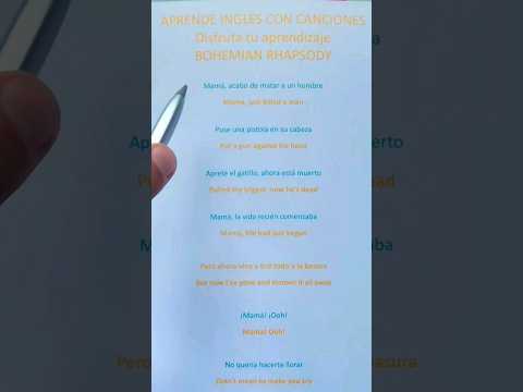 Aprende Inglés con canciones. Mejora tu listening y pronunciación escuchando y siguiendo la letra.