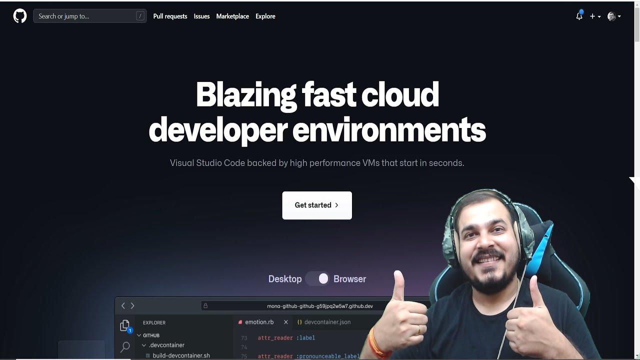 Run VSCode In Web-Github Codespaces Introduction