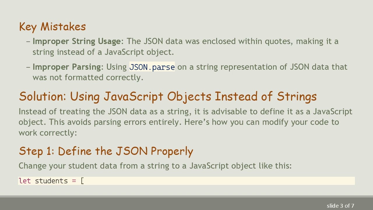 Resolving the SyntaxError in JavaScript: Parsing JSON Correctly