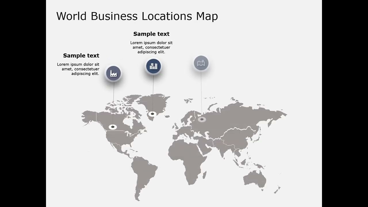 Animated World Map PowerPoint Template 6 | SlideUpLift