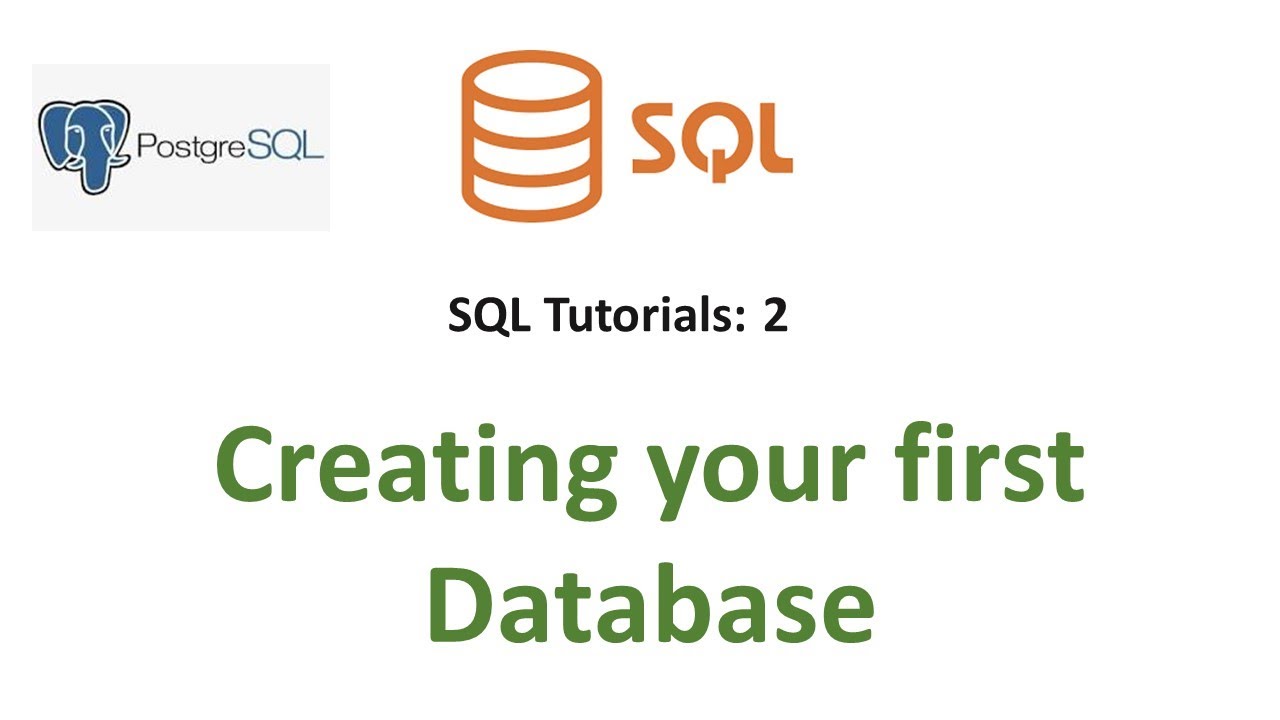 SQL Tutorial -2 | How to create a Database in SQL | Creating your first Database