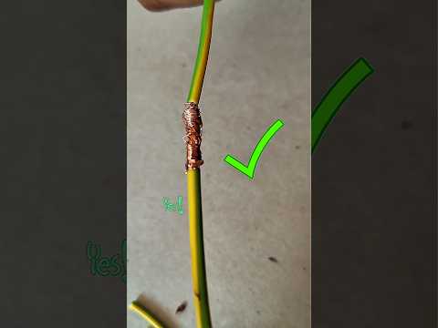 Remember this trick to easily connect soft electrical wires without overheating them #shorts 🇺🇲🇷🇺🔥💥✅