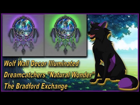 Wolf Wall Decor Illuminated Dreamcatchers "Natural Wonder" The Bradford Exchange