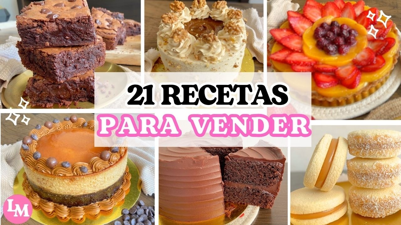 21 RECETAS DULCES para VENDER | Gana DINERO desde Casa 🔥