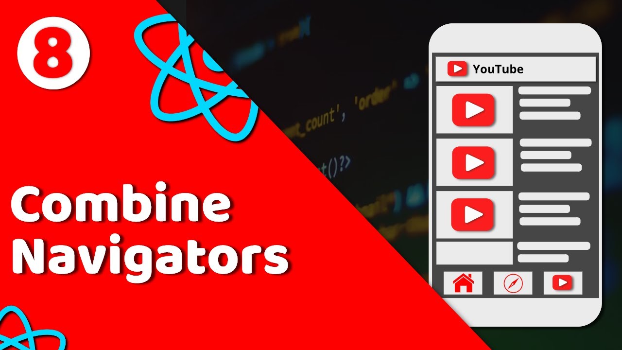 #8 Creating Screens and Combining Navigators | YouTube clone | React Native tutorial
