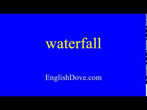How to pronounce waterfall in American English.