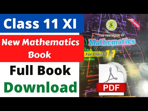 Class 11 New Mathematics Book Full PDF Sindh board | 1st year New mathematics full book pdf karachi