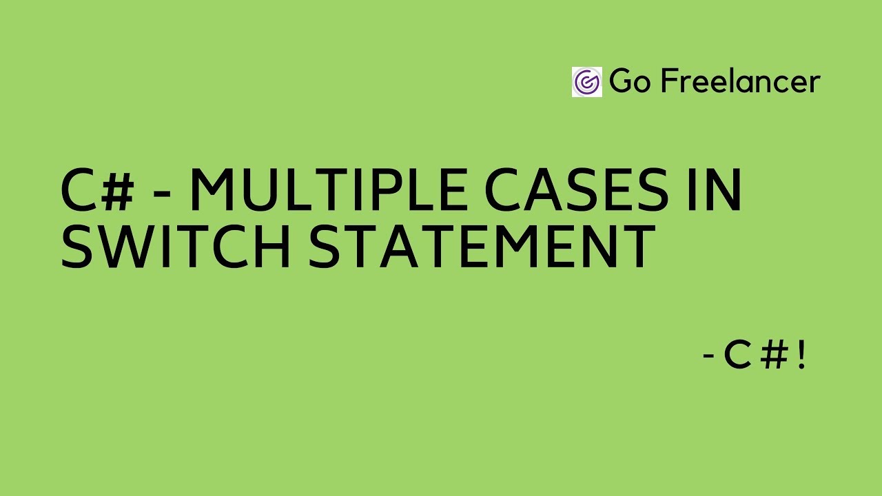 Multiple cases in switch statement