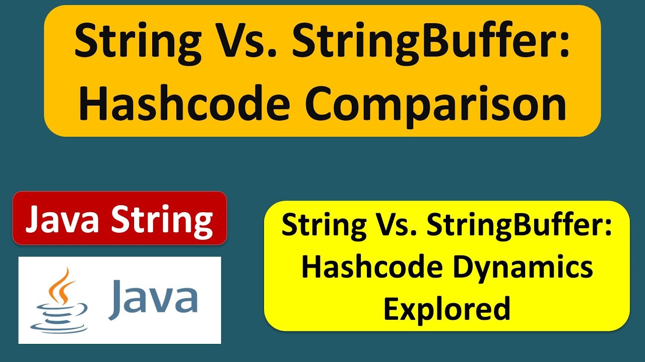 String Vs. StringBuffer: Hashcode Comparison | Java Tutorial