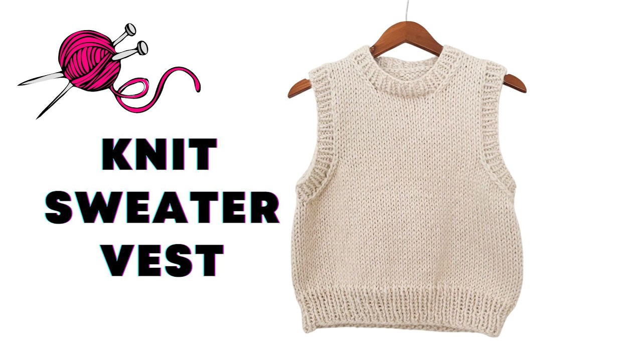 Cropped Vest KNITTING PATTERN + TUTORIAL
