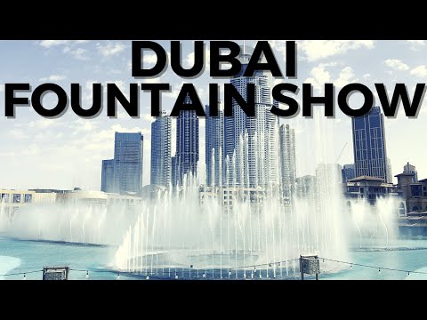 [4K] Dubai Dancing Fountain Show Day Time | 2023