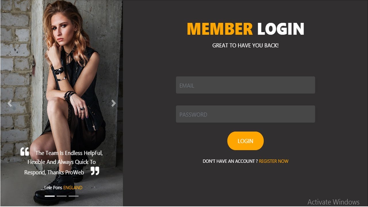 How To Design Responsive Login Form Using  HTML & CSS & Bootstrap in 2020.