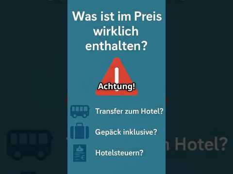 Was ist im Reisepreis wirklich enthalten?