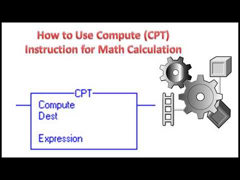 How to use Compute (CPT) Instruction for Mathematic Calculation | Rslogix 5000