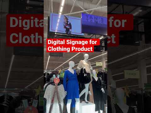Clothing Store Digital Signage Display #digitalsignage #screen #advertising #promotion #ooh #dooh