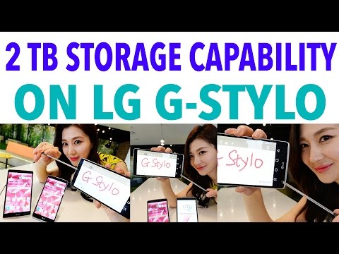 LG G Stylo with 2 TB Storage Capability