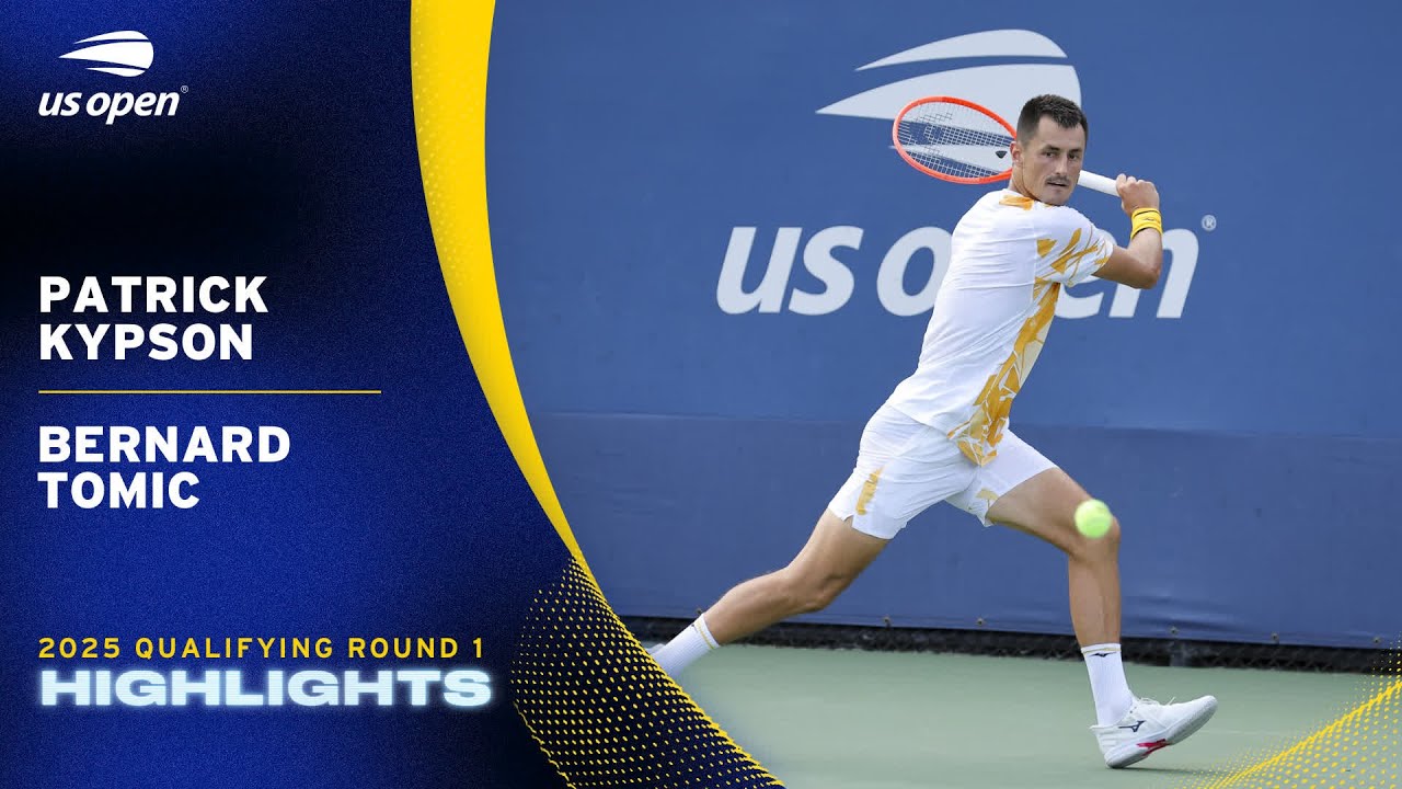 Patrick Kypson vs. Bernard Tomic Highlights | 2025 US Open Qualifying Round 1
