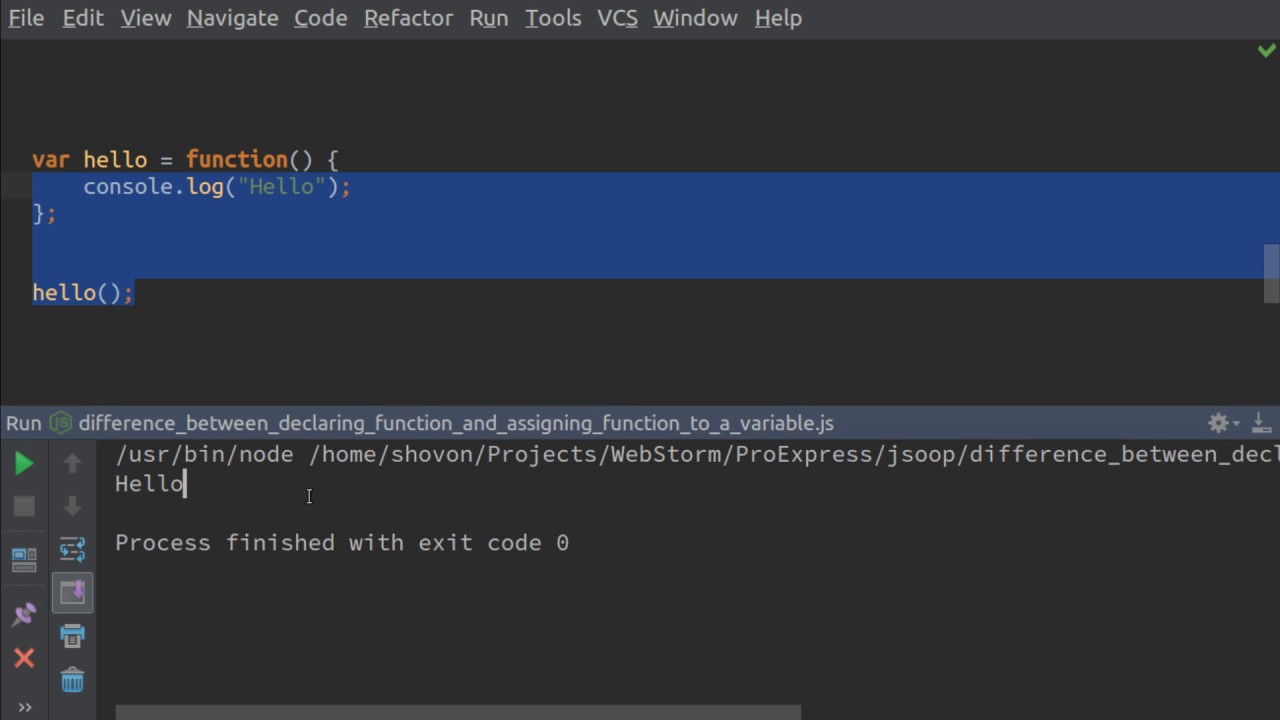 JavaScript: The Differences Between Declaring a Function and Assigning a Function to a Variable
