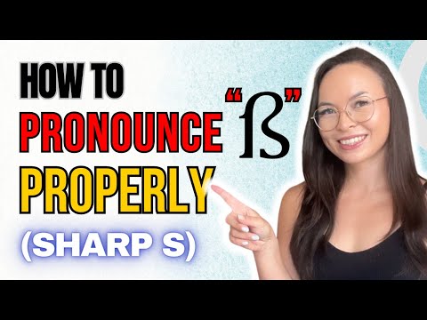 How to pronounce ß in German (sharp s) | German pronunciation | Beginner lesson