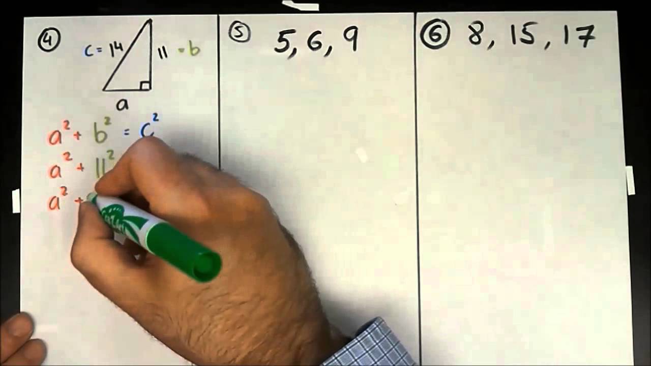 Worksheet 4.9 Pythagorean Theorem Explained