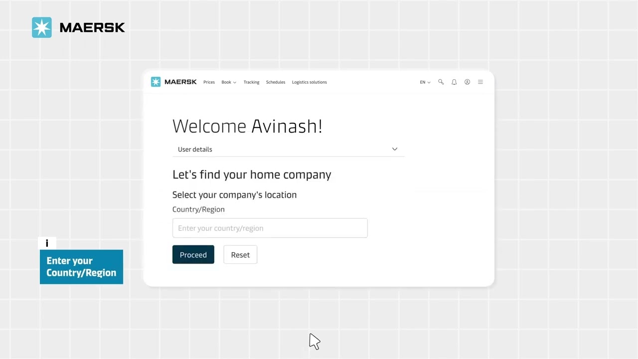 Maersk.com Registration Tutorial
