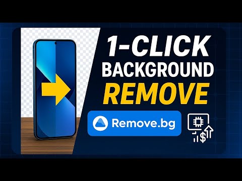 Remove.bg Full Tutorial 2025 | 1-Click Background Remover | Make Money with AI Tools!