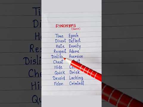 Synonyms - same meaning #english #learnenglish #synonyms #education #englishtips #viral #trending
