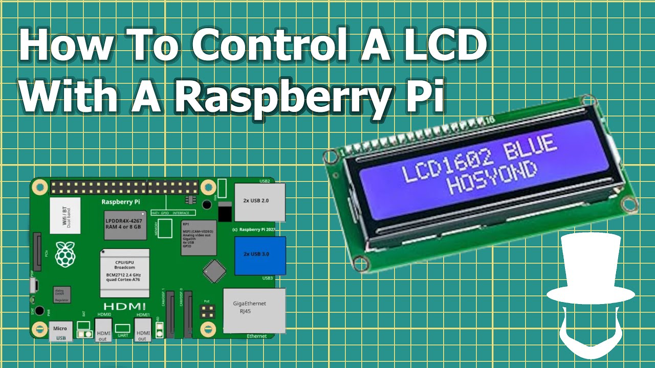 How to control a LCD Display with a Raspberry Pi!