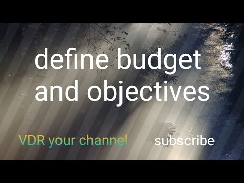 #budget definition #objectives of budget @vdryourchannel2247 #