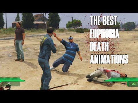 GTA 5 | Brutal Euphoria Mod Ragdolls | Amazing Death Animations