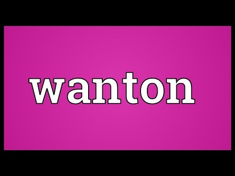 Wanton Meaning