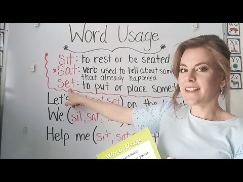 SIT, *SAT, SET: Word Usage (4/5)