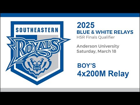 Boy's 4x200M – 2025 Blue & White Relays - Chesterton