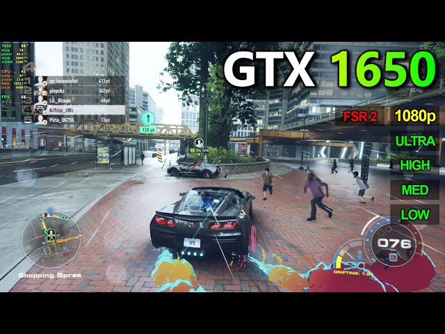 Need for Speed Unbound: Best graphics settings for GTX 1650