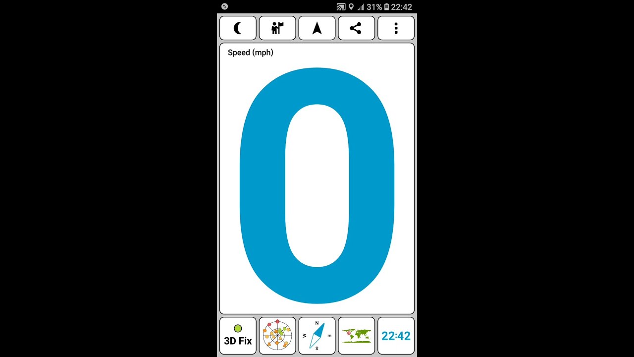 Easy GPS Speedometer with GPS Test app