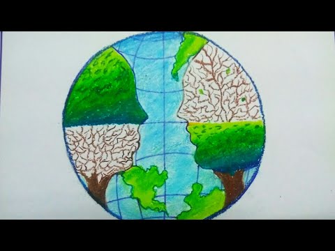 World Conservation Day Drawing |World Nature Conservation Day Drawing |ecosystem restoration Drawing