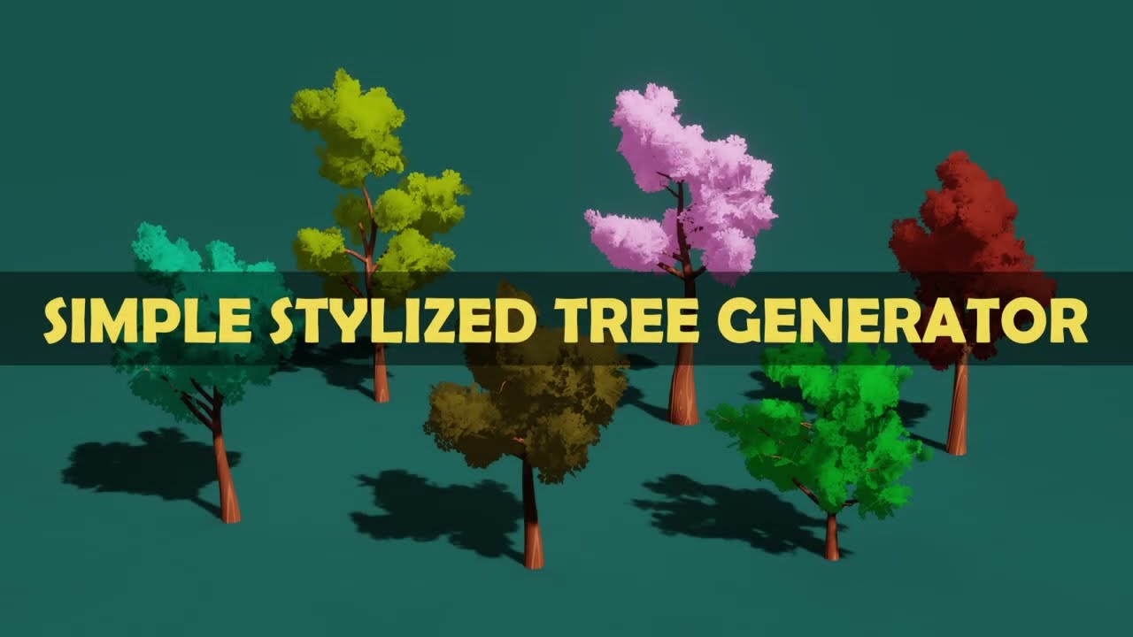 Simple Stylized Tree Generator for Blender