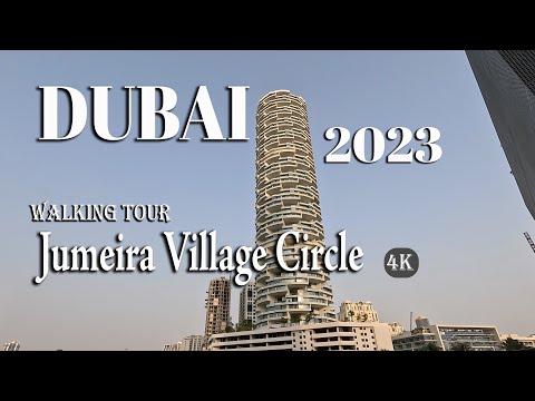 Jumeira Village Circle _ Dubai_ United Arab Emirates 🇦🇪_ 4k _ walking Tour