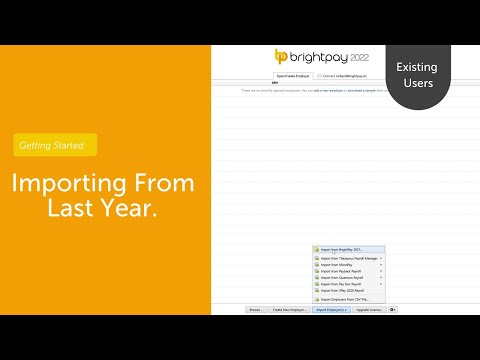 How to import your payroll from last year (existing users) | Getting Started