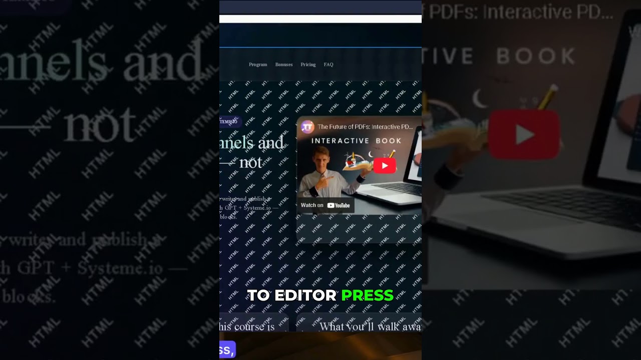 Edit system.io Links Directly in the HTML Code #marketing #tutorial