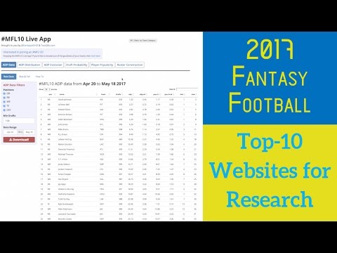 2017 Fantasy Football -Top 10 Websites for Research