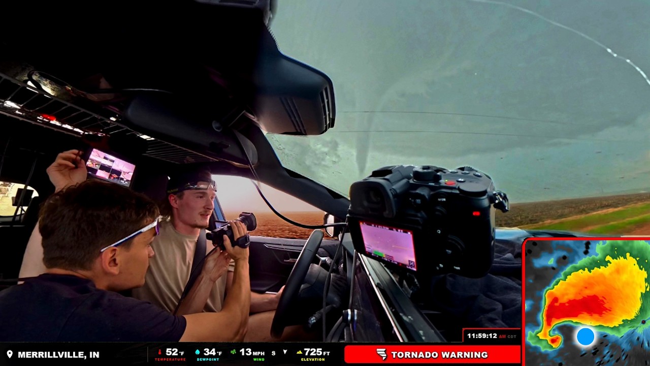 Tornado ON THE GROUND NOW (Hebron, NE) | Live Storm Chasers