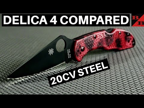 Spyderco Delica 4 | Review | 20CV | DLT Exclusive | Compared With Endela and Native 5 | Close Ups