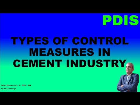 TYPES OF CONTROL MEASURES IN CEMENT INDUSTRY 104