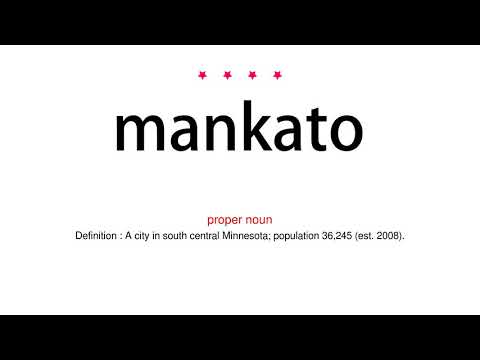 How to pronounce mankato - Vocab Today