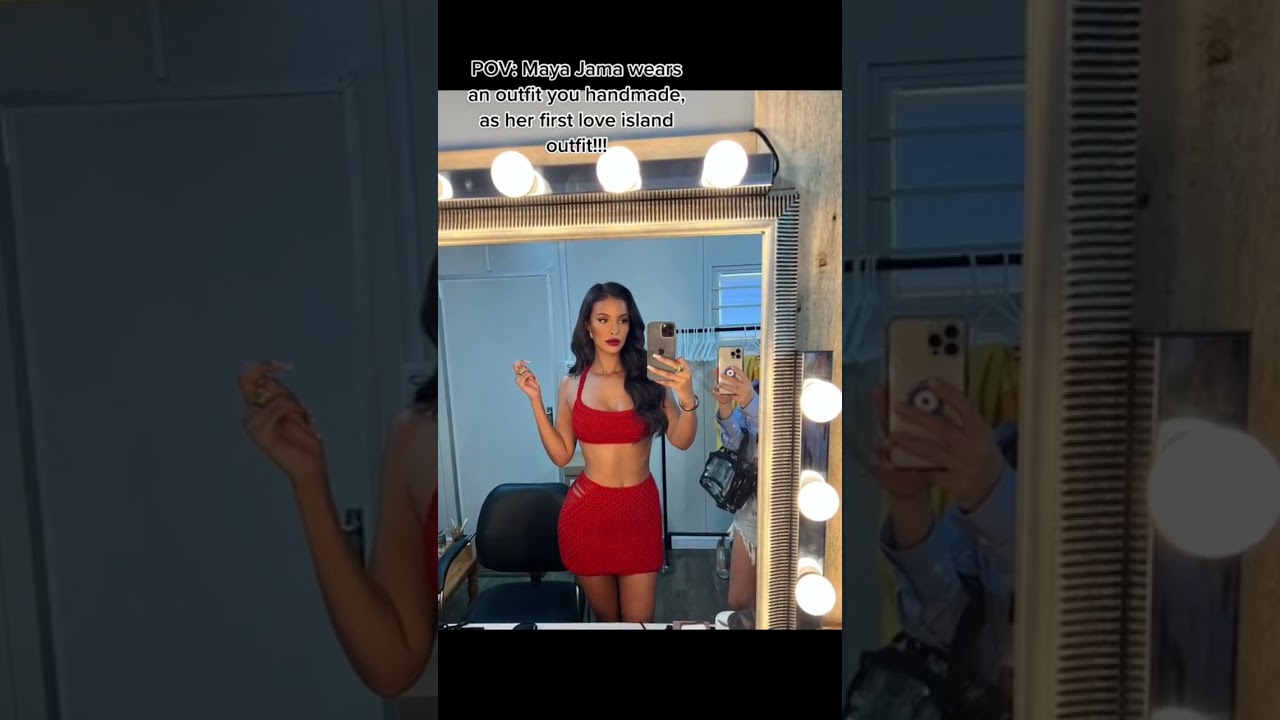 Maya Jama first outfit on love island. Handmade by me. #crochet #crolage #shorts