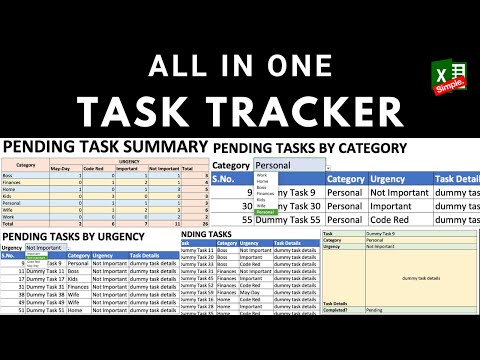 Set Up Your Excel Task Tracker... in UNDER 20 MINUTES?