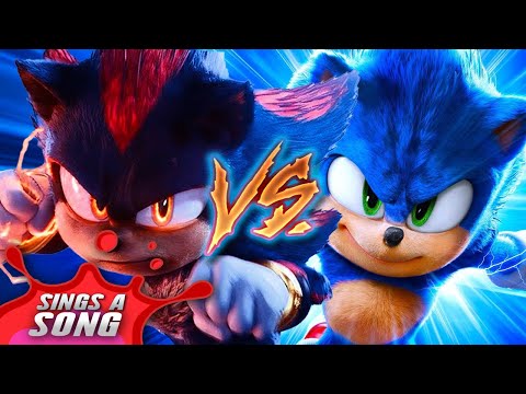 Shadow Vs Sonic Rap Battle (Sonic the Hedgehog 3 Movie Parody Music 2024)