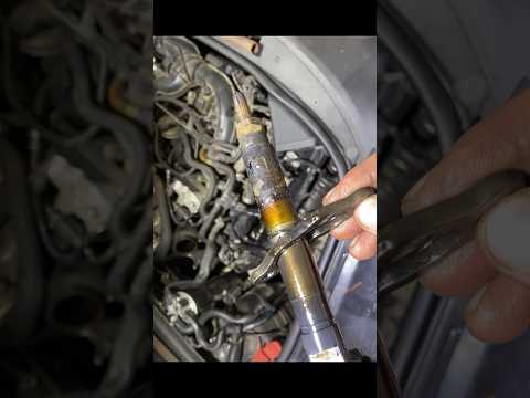 Audi 3.0 TDI Bad Ticking Engine Noise? Replace Injector Copper Washer #automobile #mechanic #diy